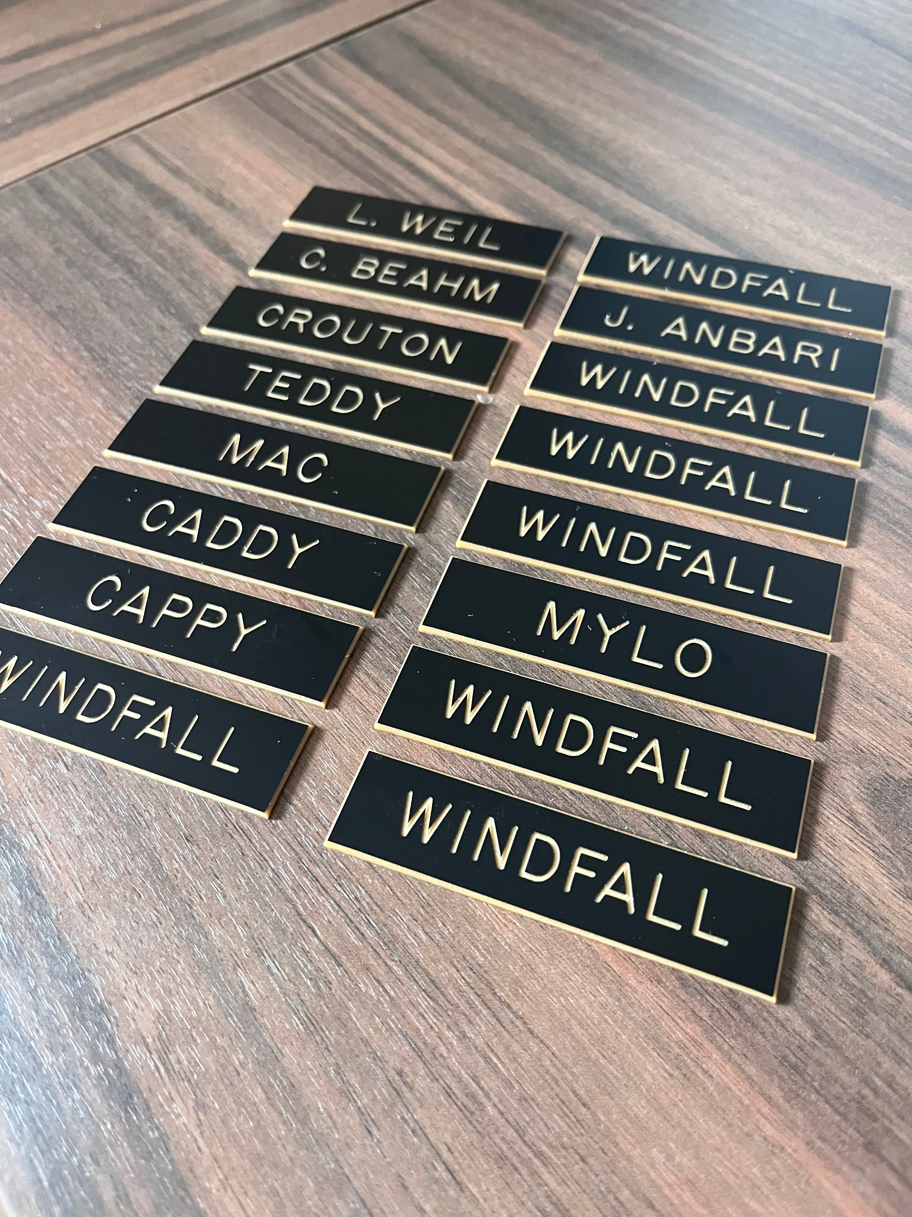 Plastic Tack Room Labels (403) – Remarkable Leather Goods